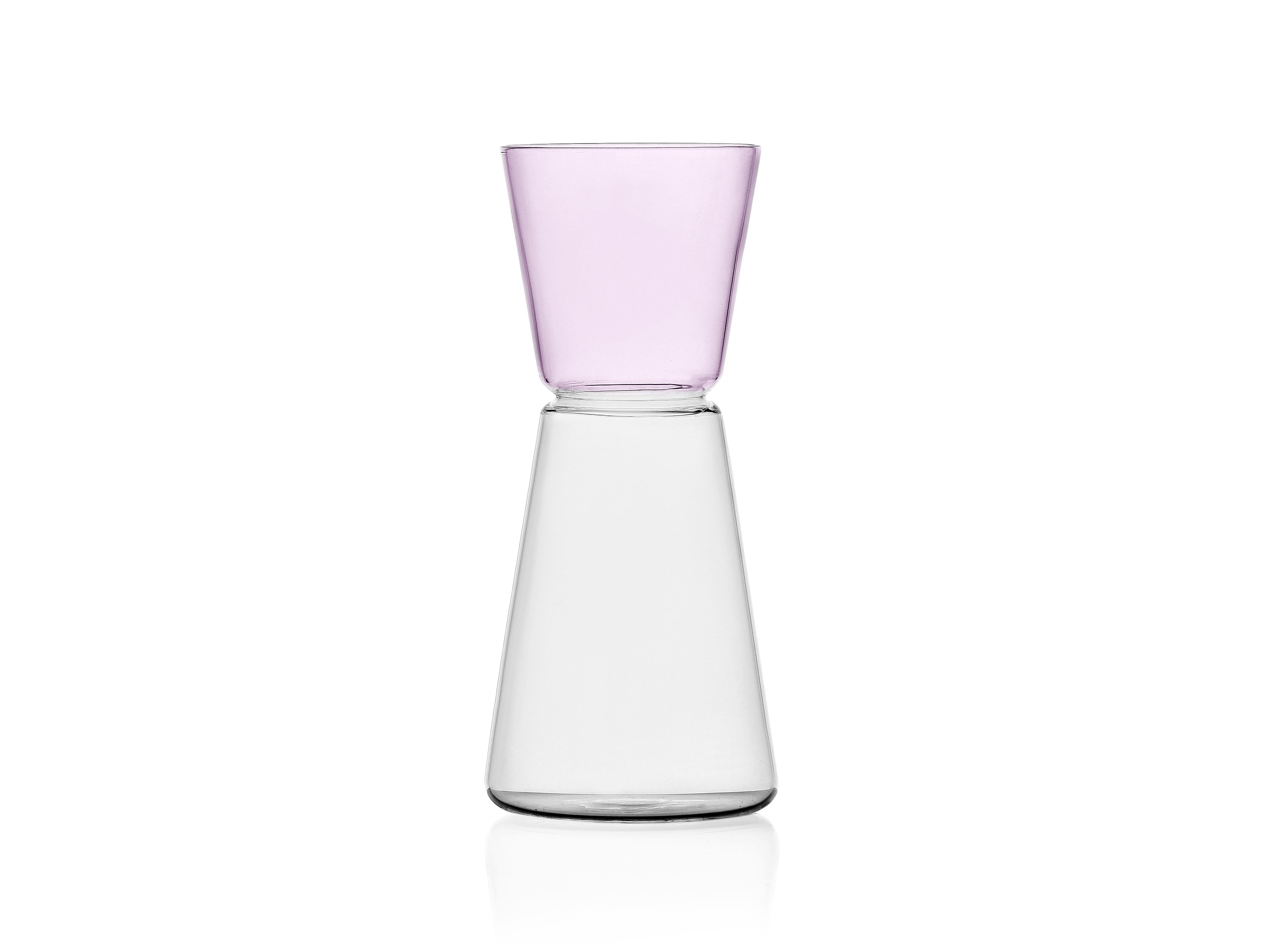 ICHENDORF High rise pitcher clear/pink 500ml | Studio Omana